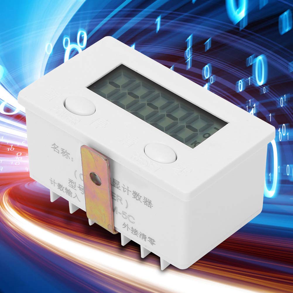 Garosa Tally Counter Digital Counter 5 Digit 0~99999 LCD Display Electronic Tally Counter Digit Number Lap Counter