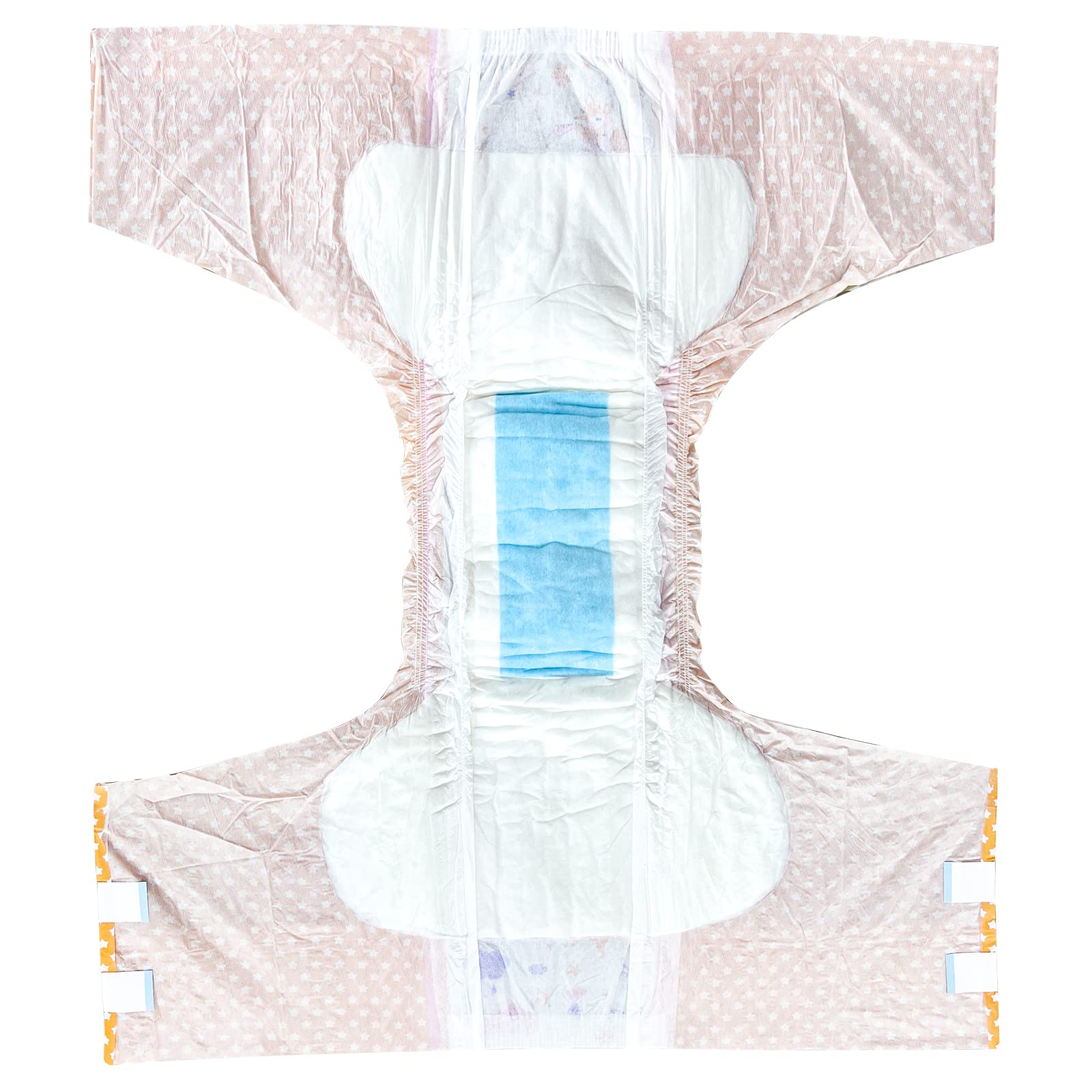 Aimisin Adult Printed Diapers,XX-Large-Fox and Bear, 7 Pieces for Men and Women - Leak Protection Heavy Absorbency Protection Diapers