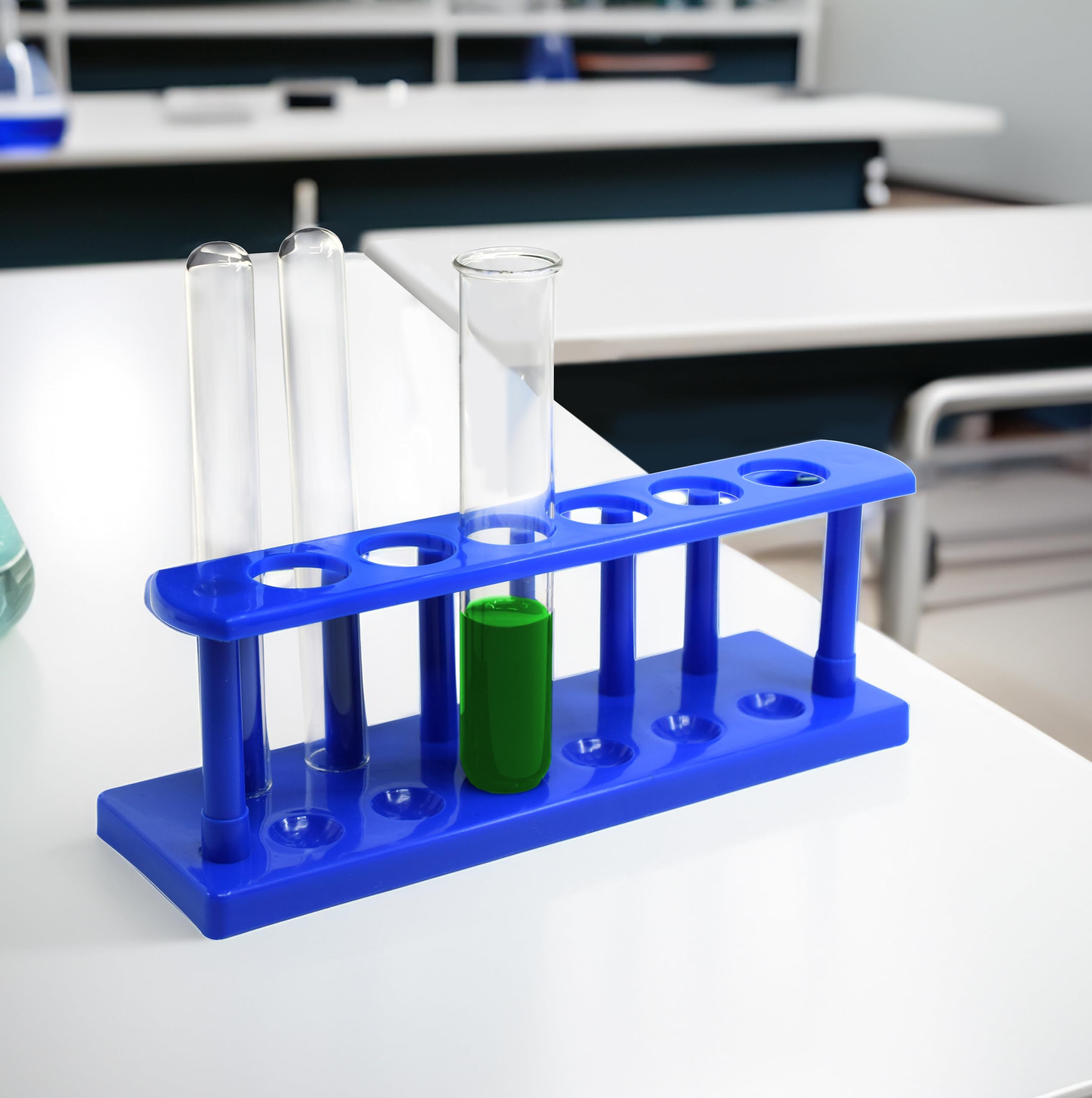 EISCO Test Tube Stand, Polypropylene, 25mm Dia. Holes for 6 Tubes