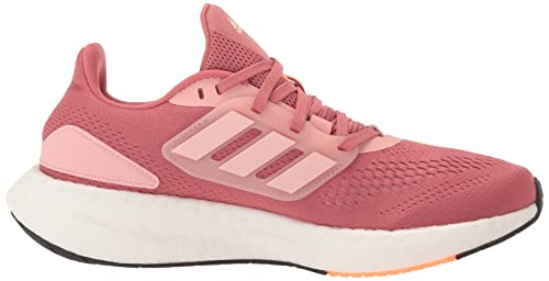 adidas Women's Pureboost 22 Running Shoe, Wonder Red/Wonder Mauve/Beam Orange, 9