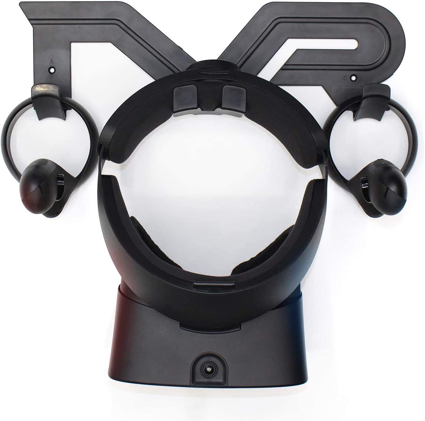 CNBEYOUNG VR Headset Wall Mount Storage Stand Hook Compatible with Quest 3S 3 Quest 2 Pro, Apple Vision Pro, Valve Index, PSVR 2, HTC Vive, Pico 4, Pimax VR MR XR Headsets and Controllers (Black)