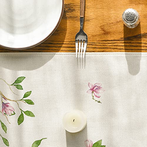 Artoid Mode Tulip Buffalo Plaid Truck Spring Table Runner, Summer Seasonal Anniversary Holiday Kitchen Dining Table Decoration for Indoor Outdoor Home Party Decor 13 x 72 Inch