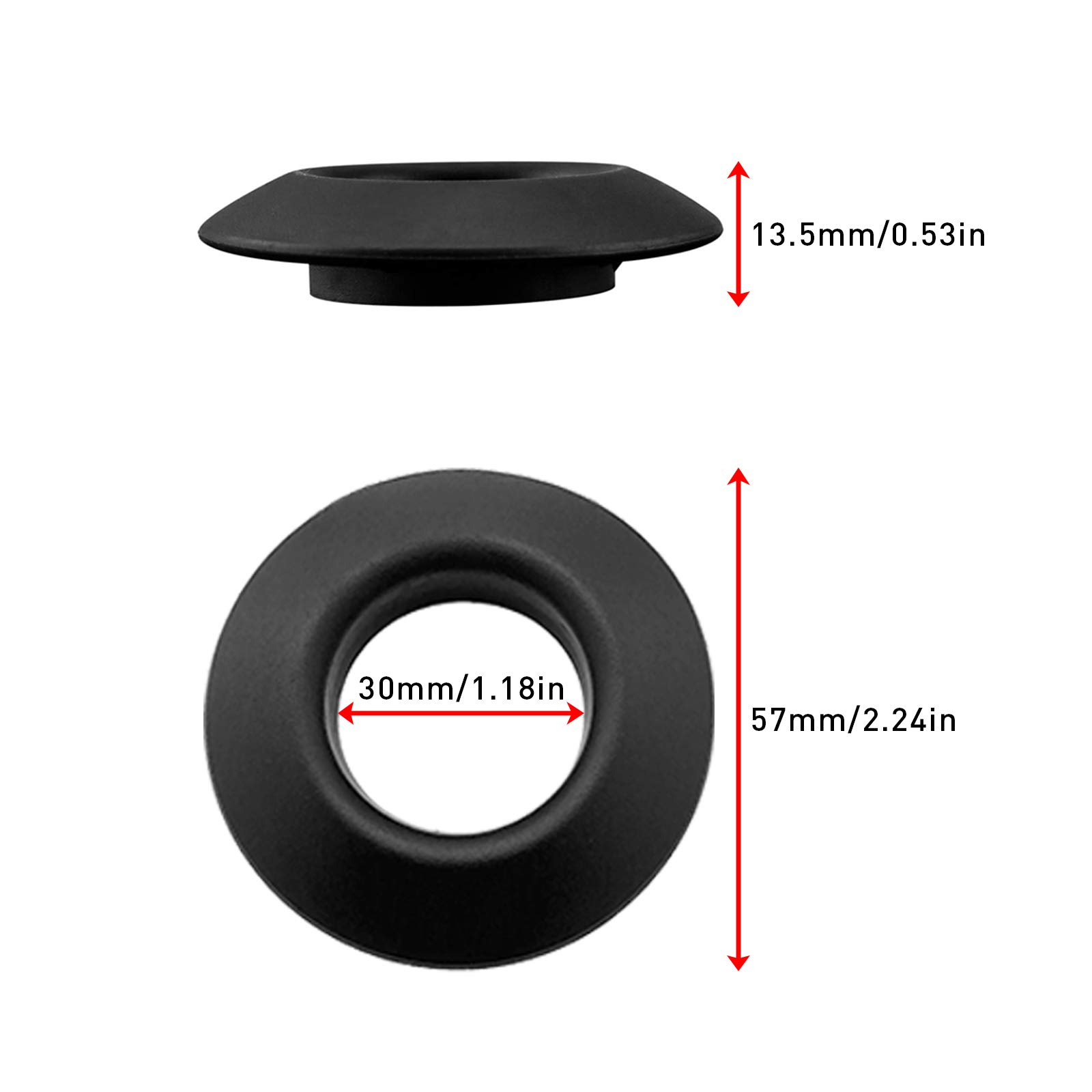 6Pcs Rubber Kayak Paddle Drip Rings Universal Canoe Paddle Drip Ring Keep Hand Dry Paddle Drip Rings for Kayak Canoe Paddle Accessories