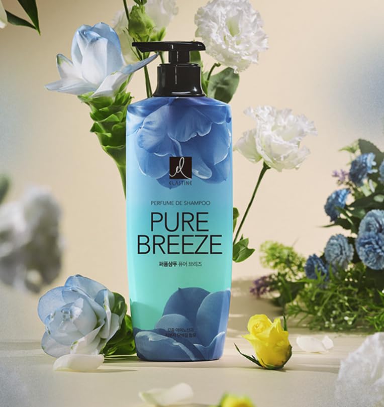 Elastine Perfumed Pure Breeze Hair Shampoo+Conditioner Set 600mlx2