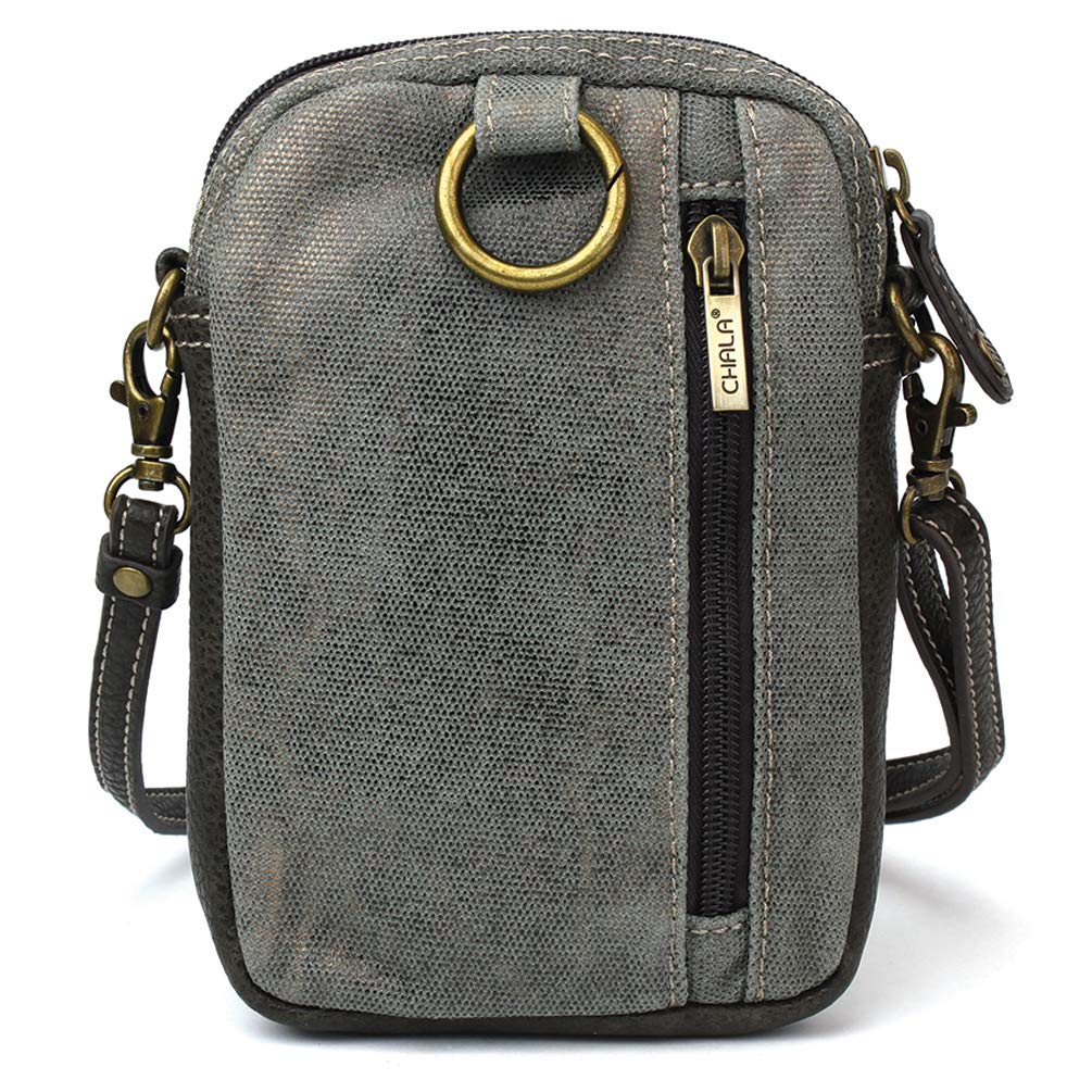 Chala Cell Phone Crossbody Purse - Handbag with Adjustable Strap (Olive_ 609 Sunflower)