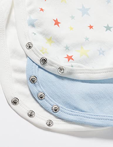 Petit Bateau BABIES' COLOURFUL STARRY SHORT-SLEEVED ORGANIC COTTON BODYSUITS - 3-PACK STYLE 59429 SIZES 3-36 MONTHS (SIZE 6 MONTH STYLE 59429)