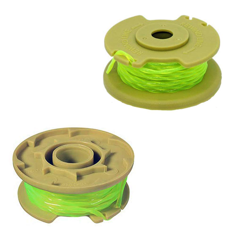 AC80RL3 String Trimmer Replacement Spool Line Compatible with Ryobi One Plus+ AC80RL3,11ft 0.08inch Weed Eater Autofeed Replacement Spools for Ryobi 18v, 24v, 40v Cordless Trimmers (6 Spool, 1 Cap)