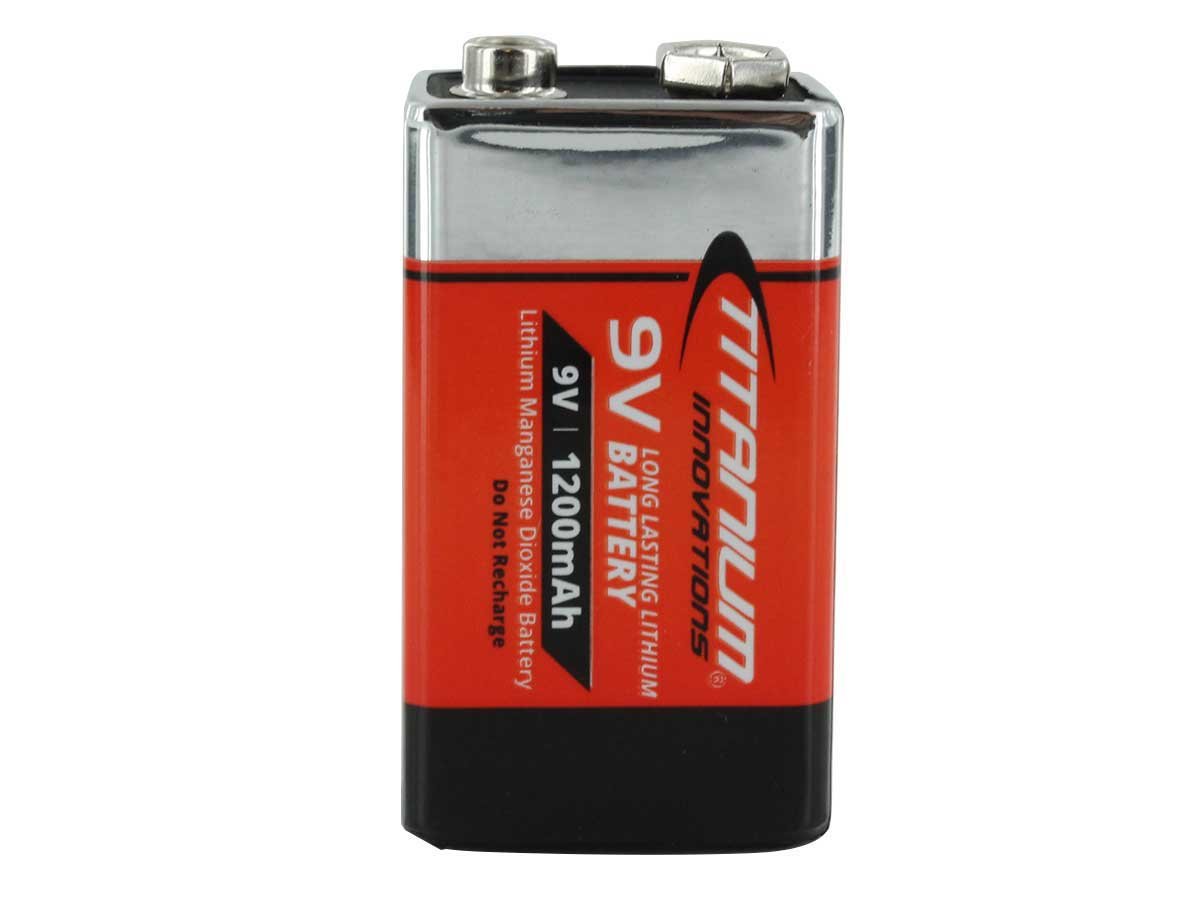 TITANIUM INNOVATIONS 9V 1200mAh Lithium Primary Batteries - 10 Pack Contractor Pack