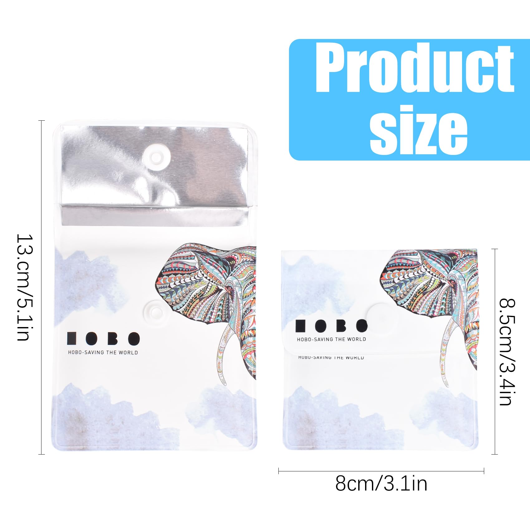 6 PCS Pocket Portable Ashtray Pouch, Reusable PVC Fireproof car ashtray small ashtray outdoor ashtray for Daily or Travel Use