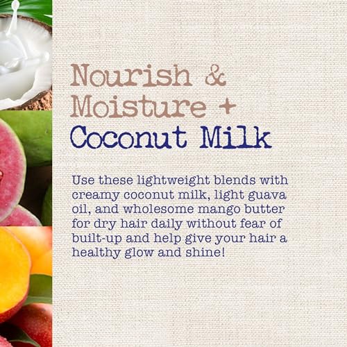 Maui Moisture Nourish & Moisture + Coconut Milk Shampoo to Hydrate and Detangle Curly Hair, Lightweight Daily Moisturizing Shampoo, Vegan, Silicone & Paraben-Free, 13 fl oz