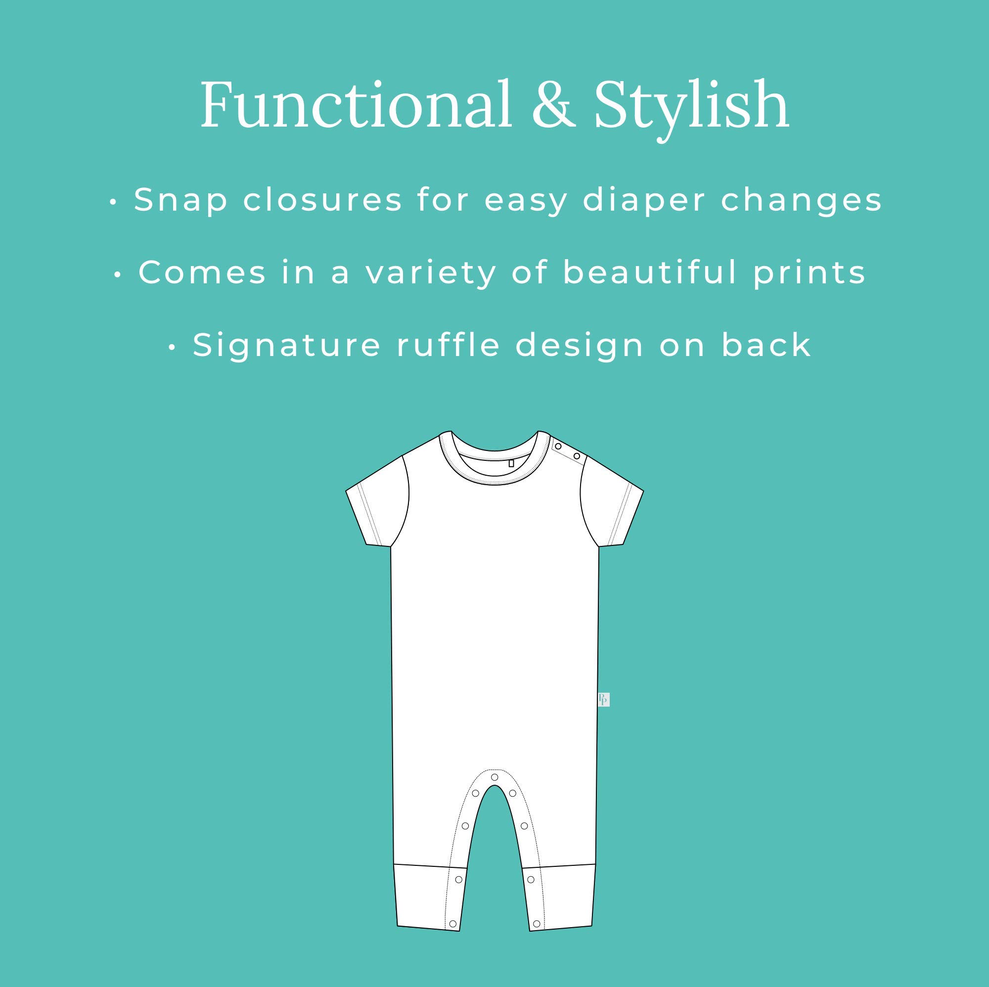 Posh Peanut Baby Rompers Pajamas - Newborn Sleepers Unisex Clothes - Kids One Piece PJ - Soft Viscose from Bamboo (Solid Ribbed Black, 6-9 Months)