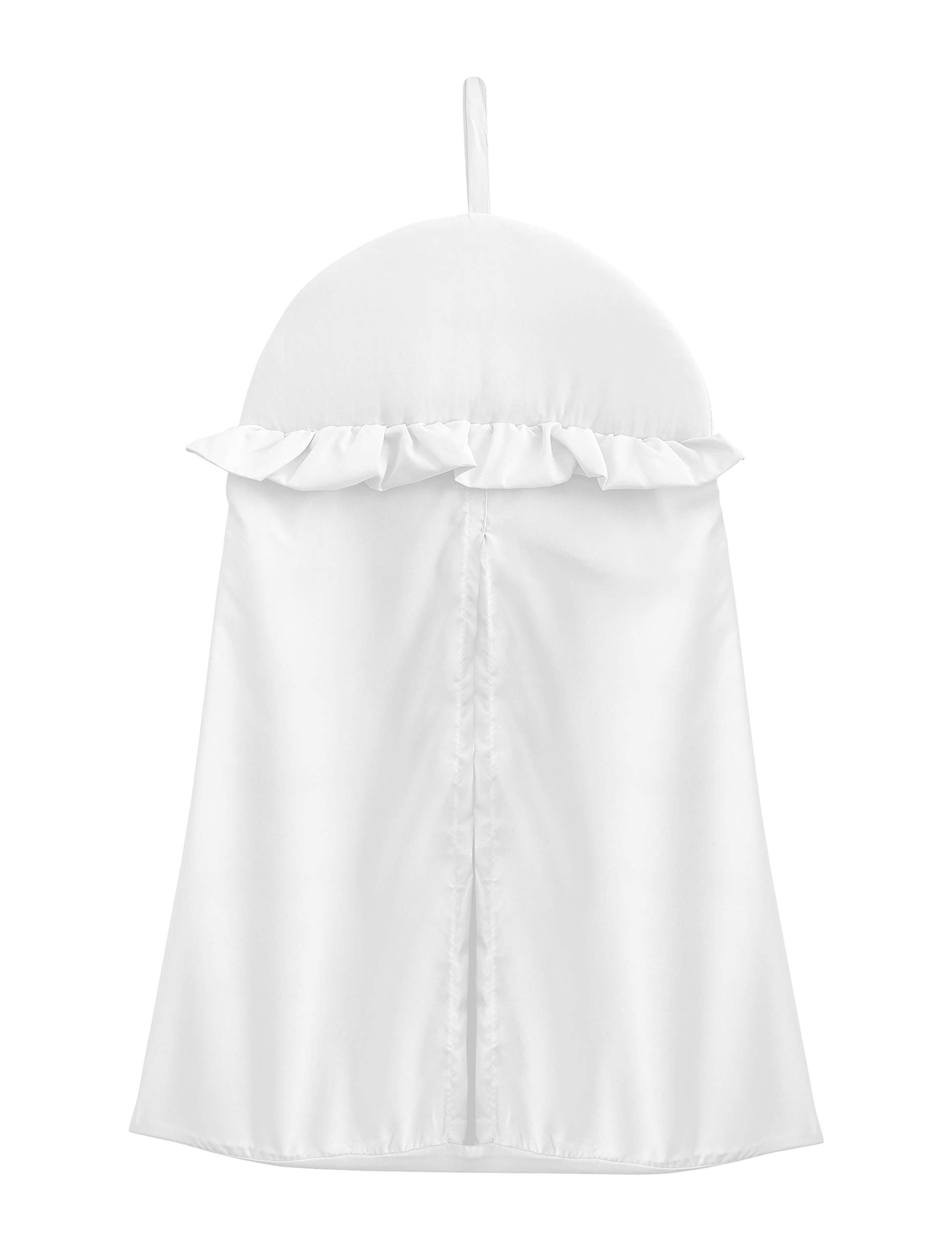 Sweet Jojo Designs Solid Color White Shabby Chic Harper Baby Girl Crib Bedding Set 4 pieces