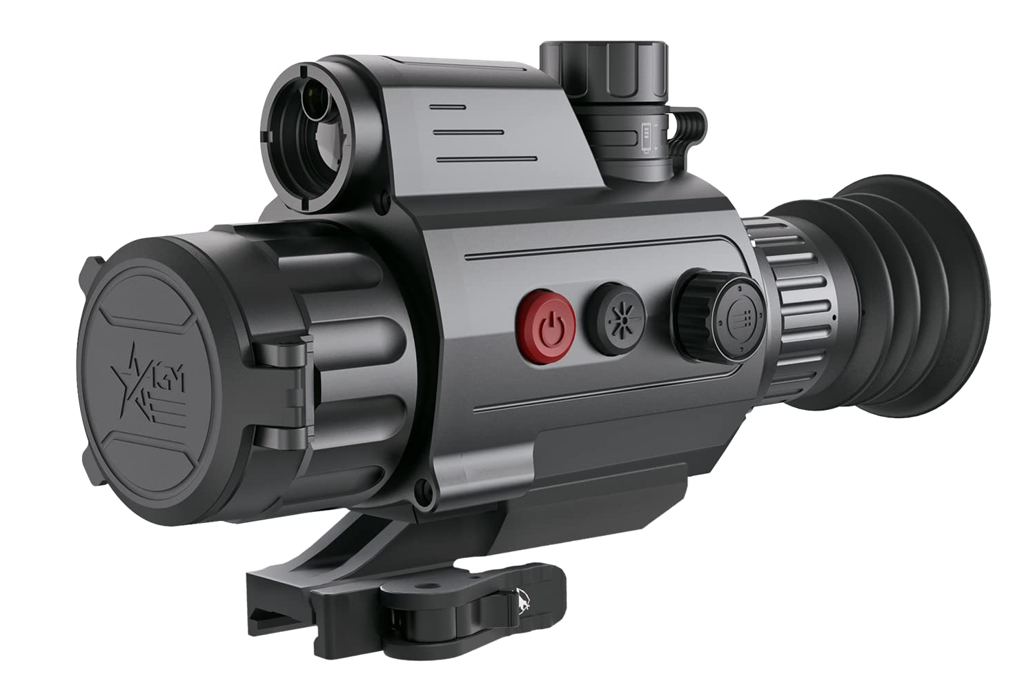 AGM Global Vision Varmint LRF TS35-384 Thermal Rifle Scope with Laser Rangefinder High Sensitivity 12um Thermal Scope 384x288 (50 Hz) 35 mm Lens Thermal Riflescope with Laser Range Finder, Wi-Fi, 16GB