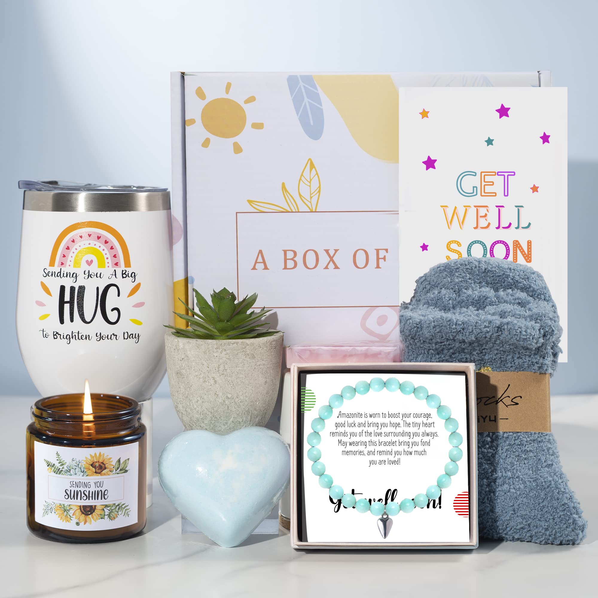 Get Well Soon Gifts For Women, Self Care Gifts For Women, Care Package For Friend, Feel Better Gift Women, Get Well Gifts Women, Feel Better Gifts Thinking Of You Gifts For Women Encouragement Gifts