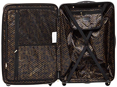 AMERICAN TOURISTER Belle Voyage Hardside Luggage with Spinner Wheels, Black, Checked-Large 28-Inch