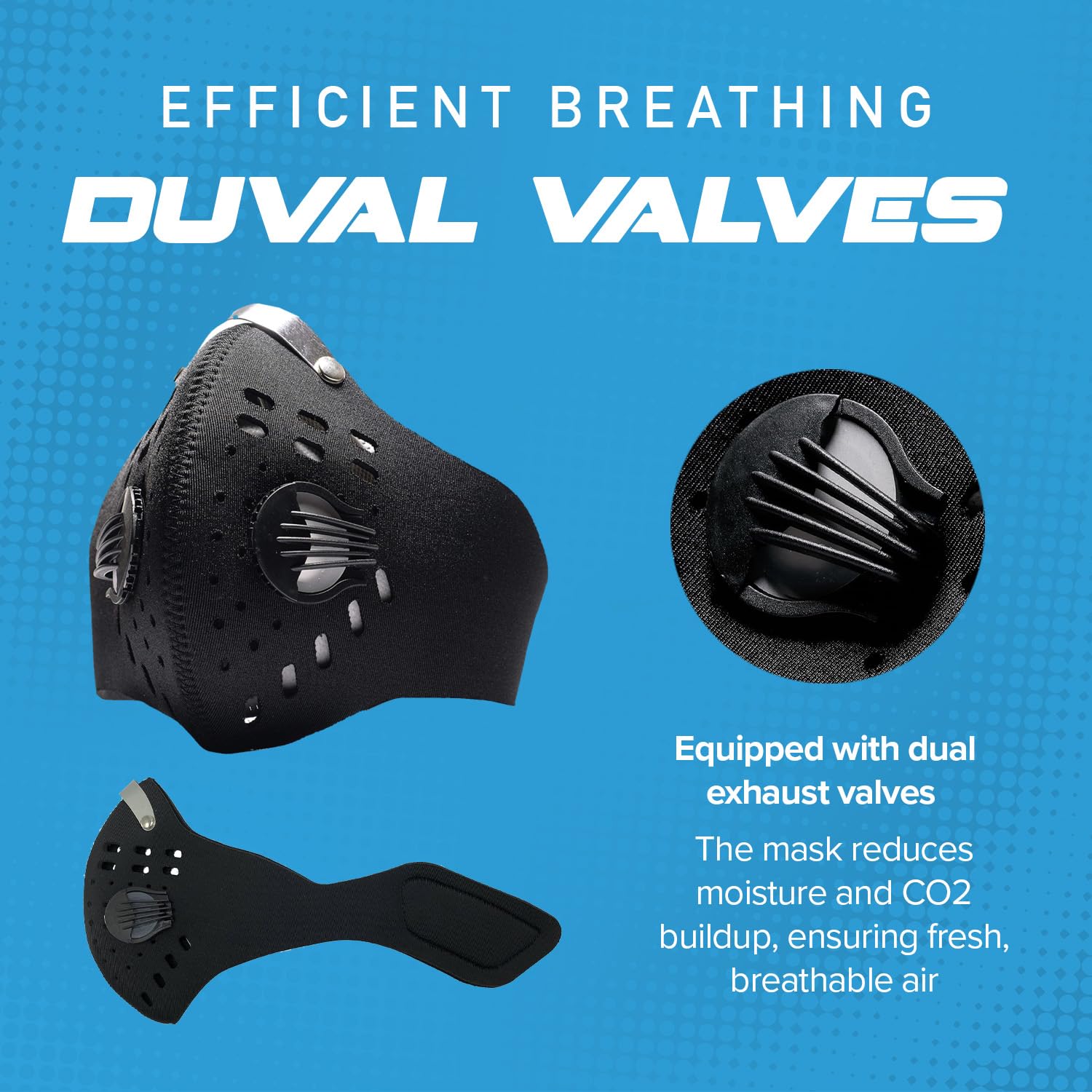 ECO-GEAR Anti Pollution Face Mask with Military Grade Protection | Anti Smoke, Exhaust Gas, Dust & Pollen