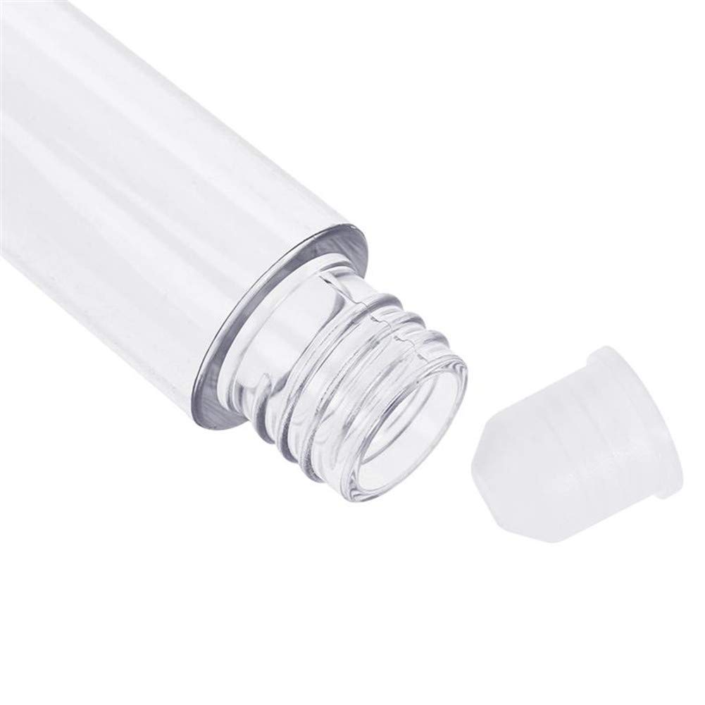 8ml Mascara Tube Empty and Wand Eyelash Cream Container Bottle 7ml Transparent Empty Mascara and Eyeliner Tubes with Rubber Inserts and Funnels Set for Castor Oil DIY Mascara(Silver, Black)