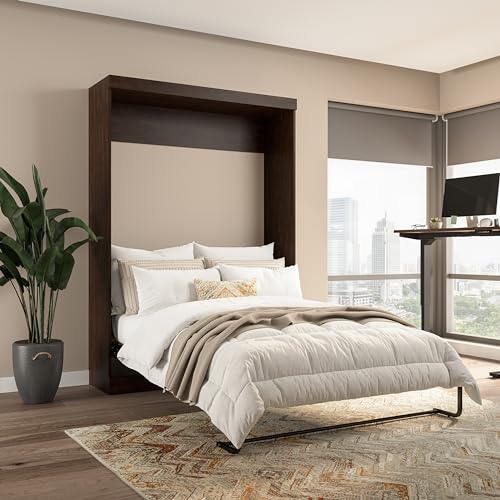 BESTAR Pur Full Murphy Bed, 59-inch Space-Saving Wall Bed for Multipurpose Guest Room or Home Office