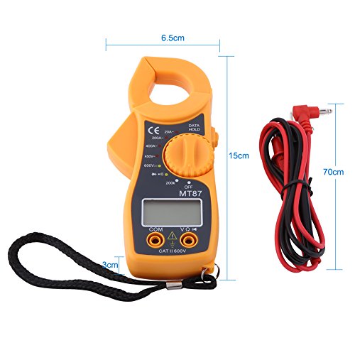 Akozon Multimeter Digital Clamp Multimeter AC DC Voltmeter Ammeter Ohmmeter Volt Tester LCD Meter