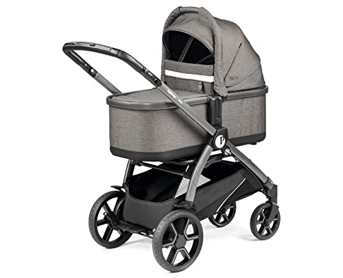 Peg Perego Ypsi – Compact Single to Double Stroller – Compatible with All Primo Viaggio 4-35 Infant Car Seats & Ypsi Bassinets - Made in Italy - City Grey (Grey)