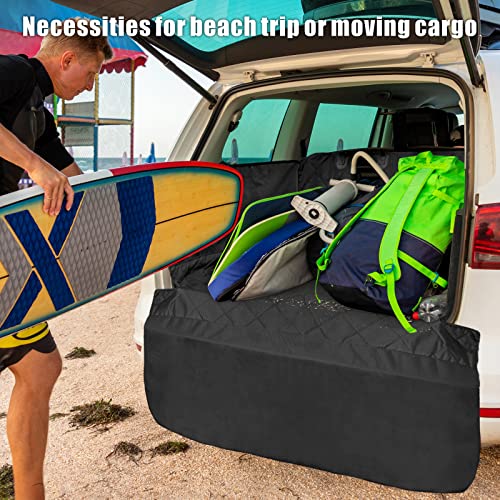 Veckle Cargo Liner, SUV Cargo Cover for Dogs with Side Flaps Hammock Water Resistant Nonslip Dog Seat Cover Cargo Area Protector Scratchproof for SUVs Sedans Vans