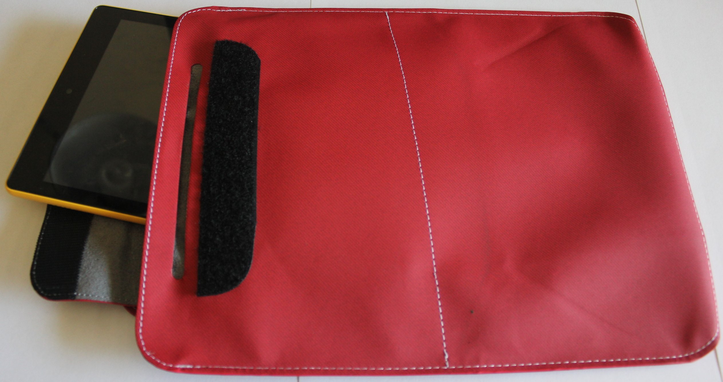 Encore, 10" Sleeve Bag with Stand (Red). Help Kids Carry iPad & Tablet. Tablet Carrying Bag Travel Bag Protection Stand.