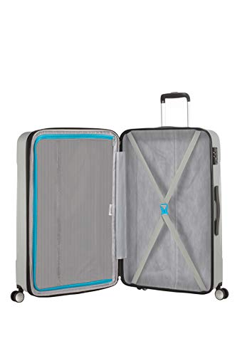 AMERICAN TOURISTER Unisex_Adult Koffer & Trolleys, Silver, L (78 cm-120 L)