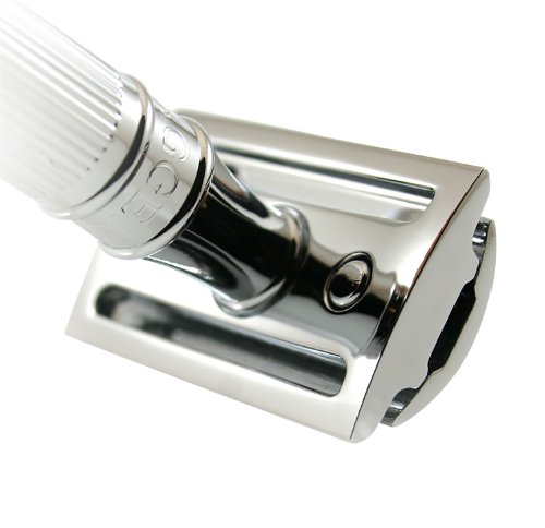 Edwin Jagger DE89L Lined Detail Chrome Plated Double Edge Safety Razor