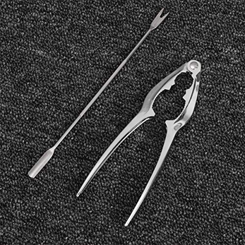 BESTonZON Home Tool Set 16pcs/ set Home for Artifact Nut Lobster Picks Tool Forks Scissors Steel Peeling Restaurant Gadgets To Needle Shellers Eat Plier Kitchen Opener Hairy Crabs and Lobster Crackers