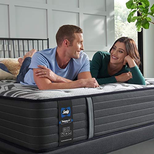Sealy Posturepedic Plus, Tight Top 15 Plush Ultra Soft Mattress with Surface-Guard and 5-Inch Foundation, Queen, Grey