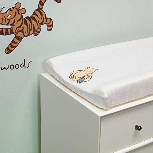 Lambs & Ivy Disney Baby Storytime Pooh Soft Creamy White Changing Pad Cover