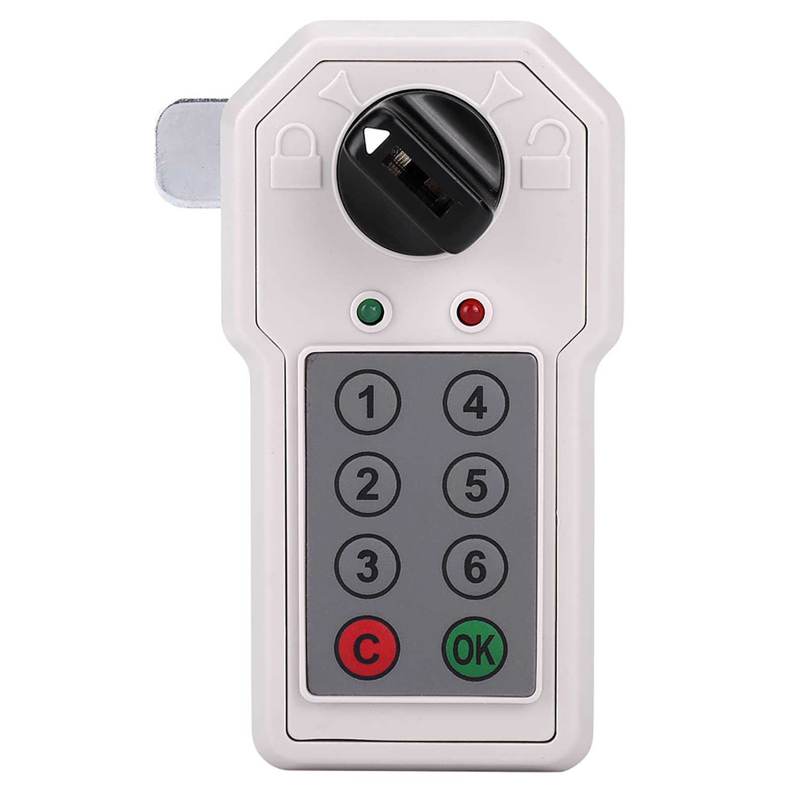6 Digital Code Combination Cabinet Cam Lock,Password Safe Lock with Keys for Door Cabinet Drawer