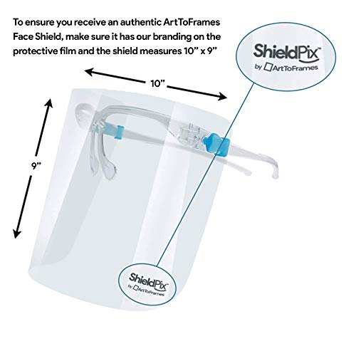ArtToFrames SH-G-CLEAR-2-2 Clear This is a face Shield, 2 Pack, 2 Count