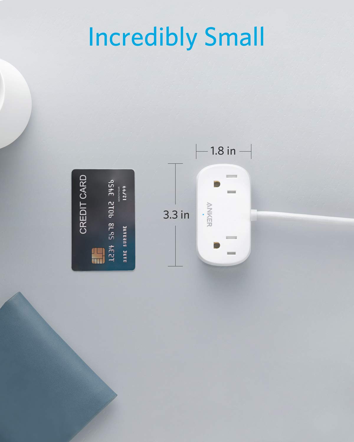 Anker Power Strip with USB PowerExtend USB 2 Mini, 2 Outlets, and 2 USB Ports and Travel Power Strip USB C, Anker 511 USB Power Strip, 2Outlets & 3USB Ports
