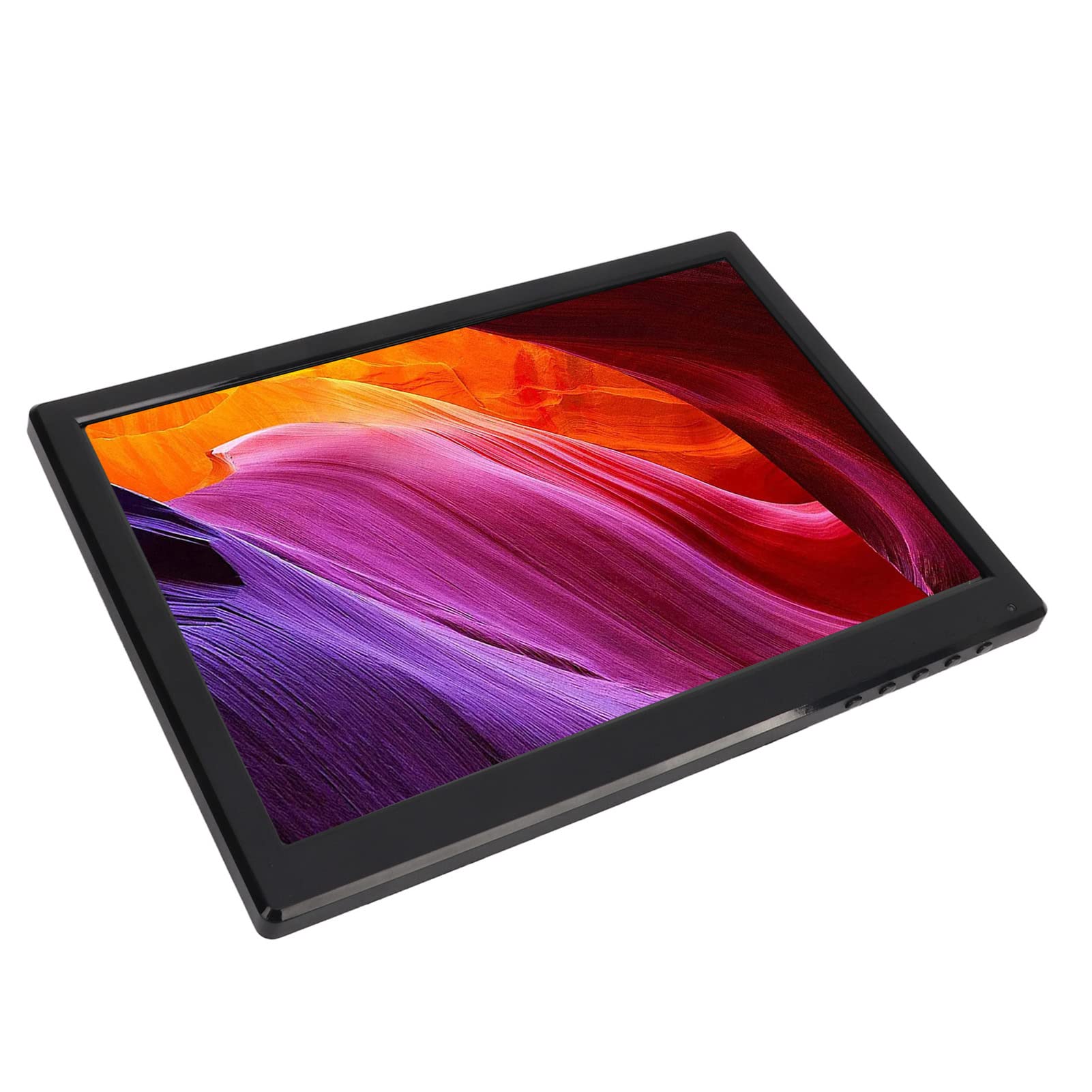 Acouto 12 Inch TFT LCD Monitor 16:10 1280x800 720P 1080P VGA HD Multimedia AV BNC USB DC Input Portable HD Color Display with Speaker Remote Control 100β240V