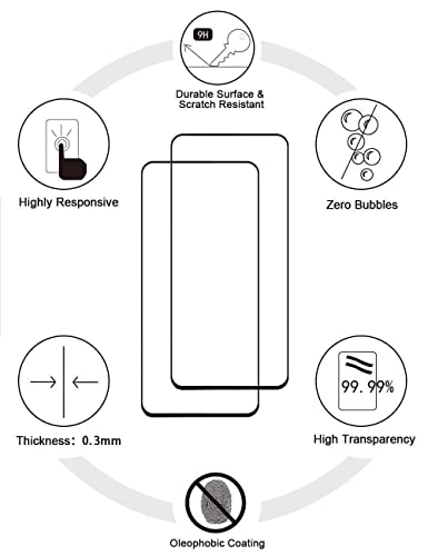Compatible with Xiaomi Redmi K50 Gaming/Xiaomi Poco F4 GT Case Clear Slim Soft TPU Cover with Screen Protector (2 Pieces), Shock-Absorption Edge Bumper with Reinforced Corners Transparent Phone Case