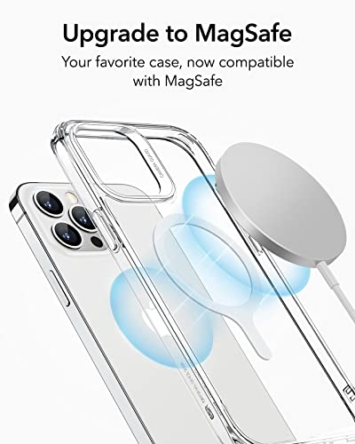 ESR MagSafe Ring 360 (HaloLock), MagSafe Sticker, MagSafe Magnet, Universal Magnetic Conversion Kit for iPhone 14/13/12/11/X Series, Galaxy S23/S22/S21/20 and More, 2 Pack, MagSafe Accessories, White