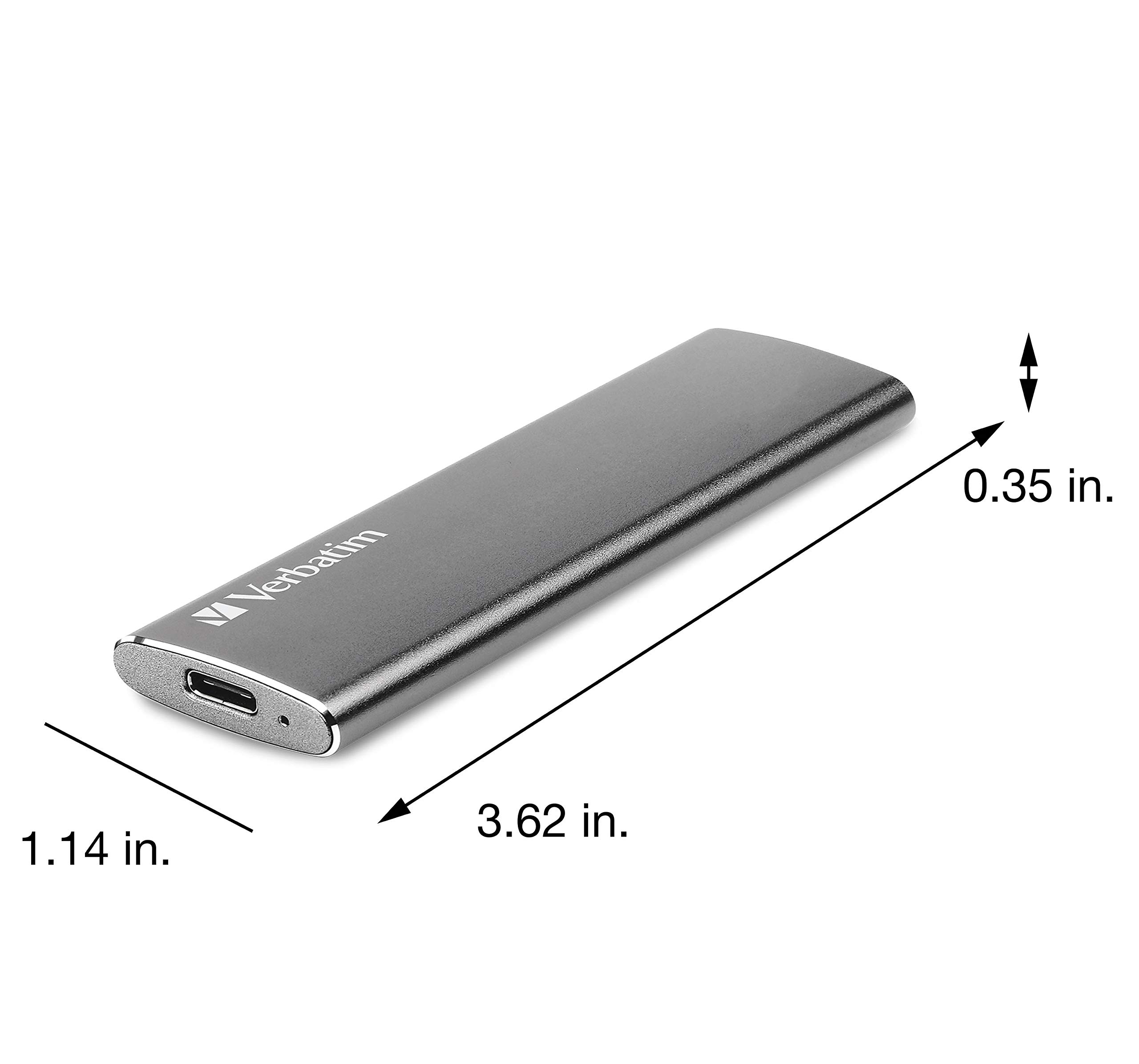 Verbatim 240GB Vx500 External SSD, USB 3.1 Gen 2 - Graphite