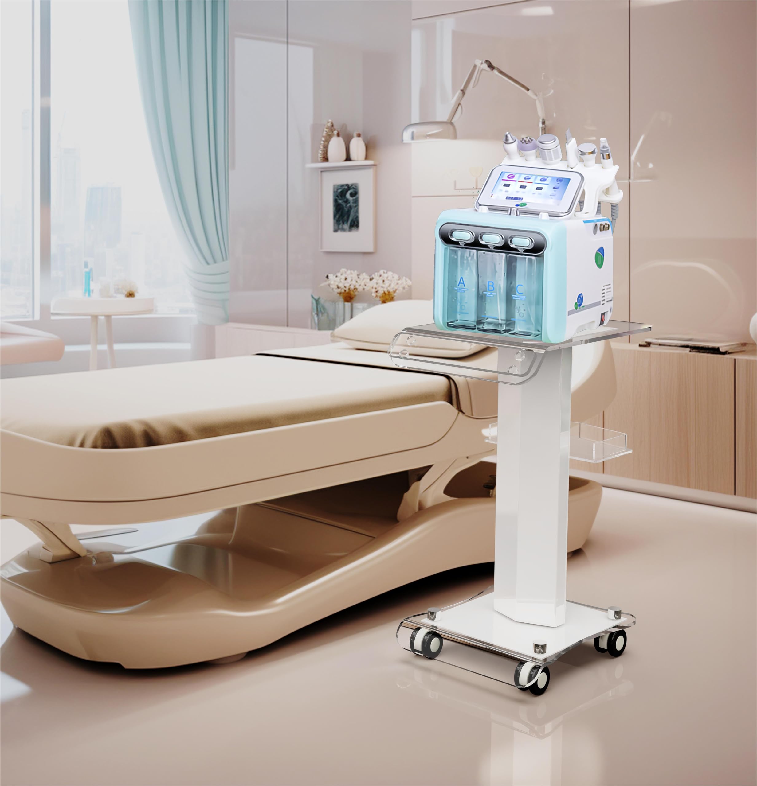 Acrtmatic Acrylic Modern Medical Trolley with Wheels for Dental Clinic 、Beauty Salon - Fashionable, Practical and Multi-Functional, Improve The Beauty Experience