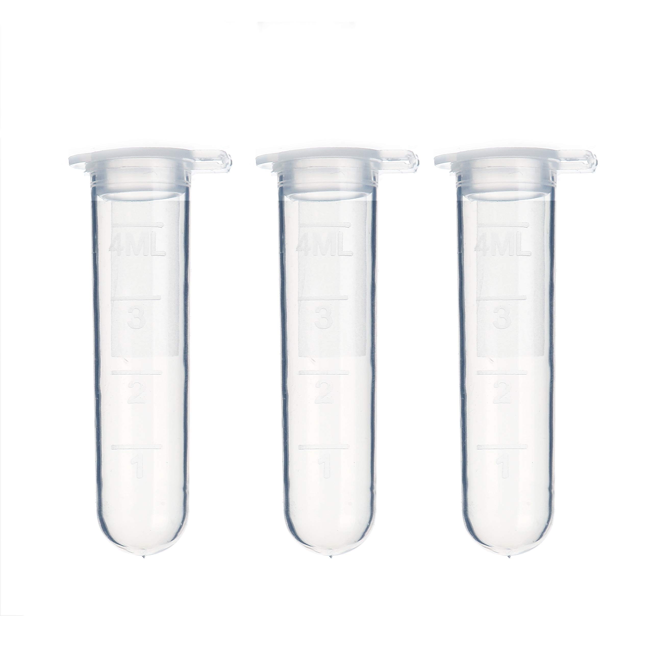Eowpower 50 Pieces 5 ml Plastic Sample Vial Bottle Tubes for Storage Container Beads Liqui