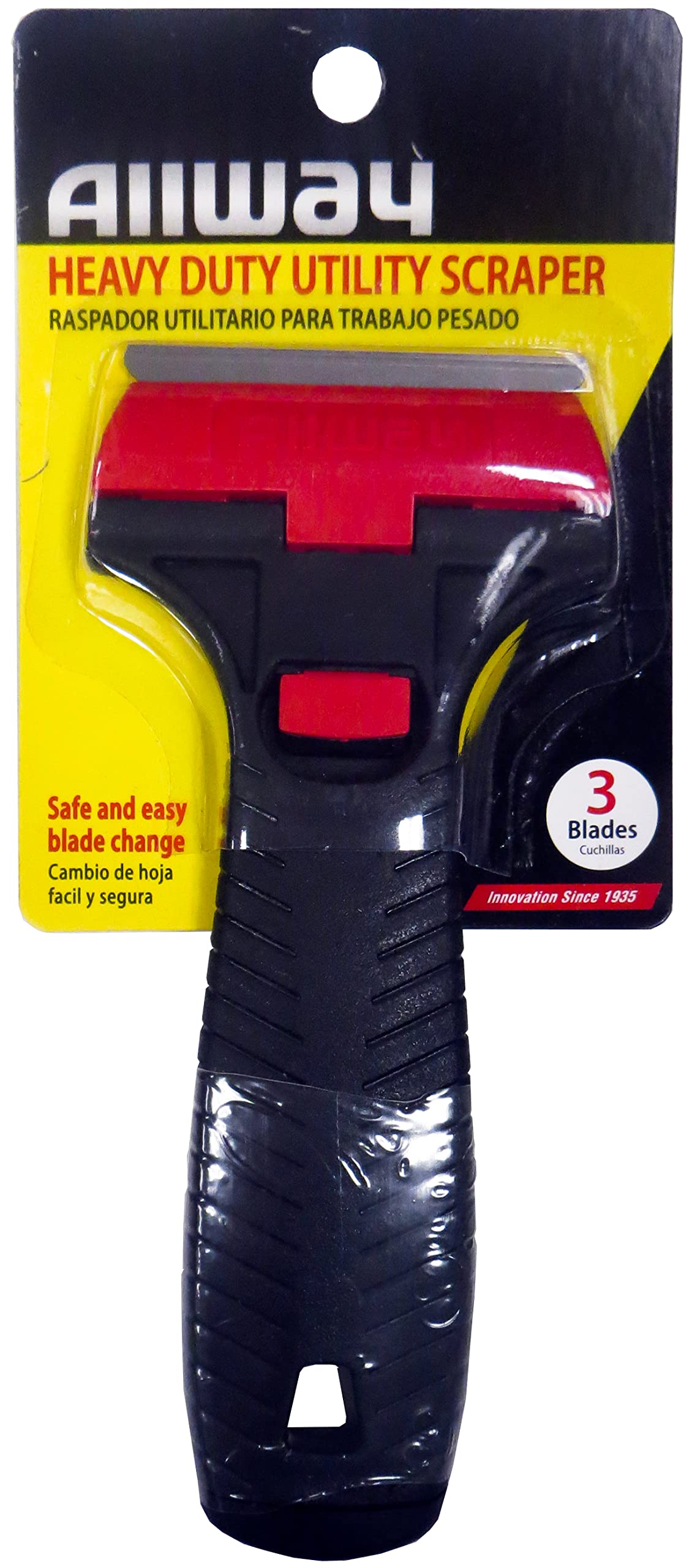 ALLWAY LUS Long Handle Utility Scraper with 3 Blades