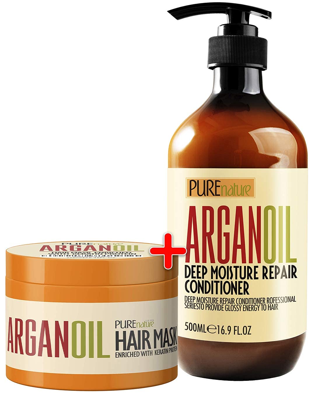 PURE NATURE Moroccan Argan Oil Conditioner and Hair Mask