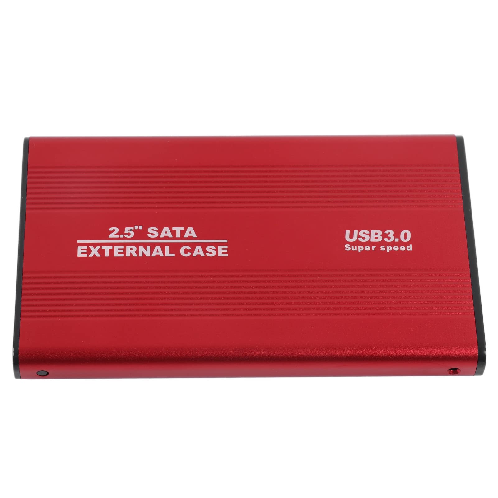 Acogedor USB 3.0 External Hard Drive Enclosure, Up to 5Gbps Transmission Rate 2.5inch External HDD Aluminum Shell Hard Drive Case Support 4TB(Red)