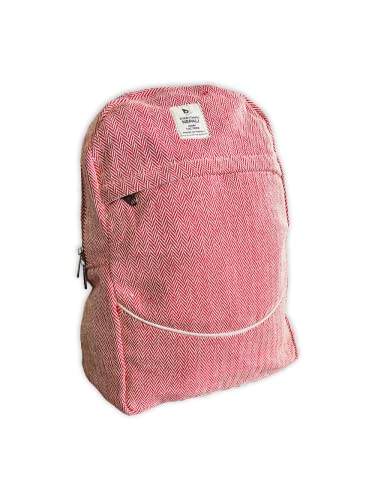 Backpack, Fits laptop, Eco friendly, Organic Hemp travel and laptop Backpack, handcrafted by the best artisans in Nepal (Alpine)