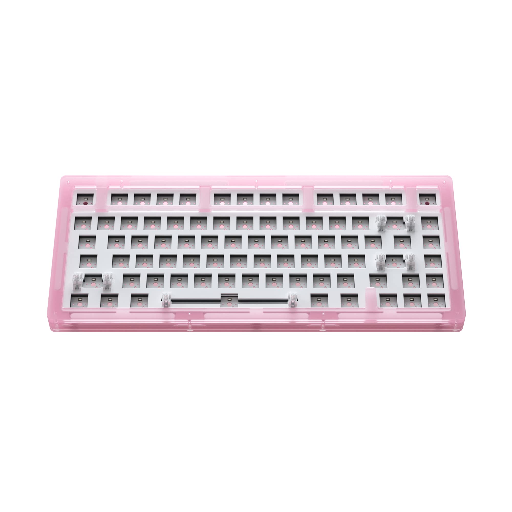 EPOMAKER ACR75 Kit 75% 81-Key Arcylic Gasket Mount Mechanical Keyboard Kit for Windows/Mac/Linus (Pink)