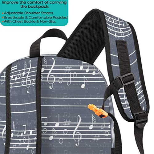 Backpacks for Boys Girls Retro Music Note School Backpacks for Traveling Laptop Backpacks Teens Bookbag College Backpack with Laptop Compartment Casual Daypack