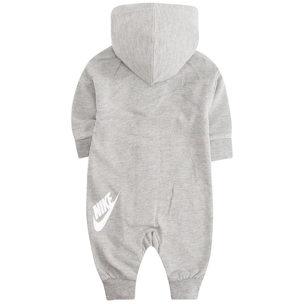 Nike Baby Hooded Coverall, Dark Grey Heather, 9 Months
