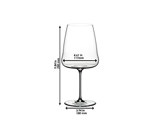 Riedel 1234/0 Winewings Cabernet Sauvignon Wine Glass, Single Stem, Clear,35.34 ounces