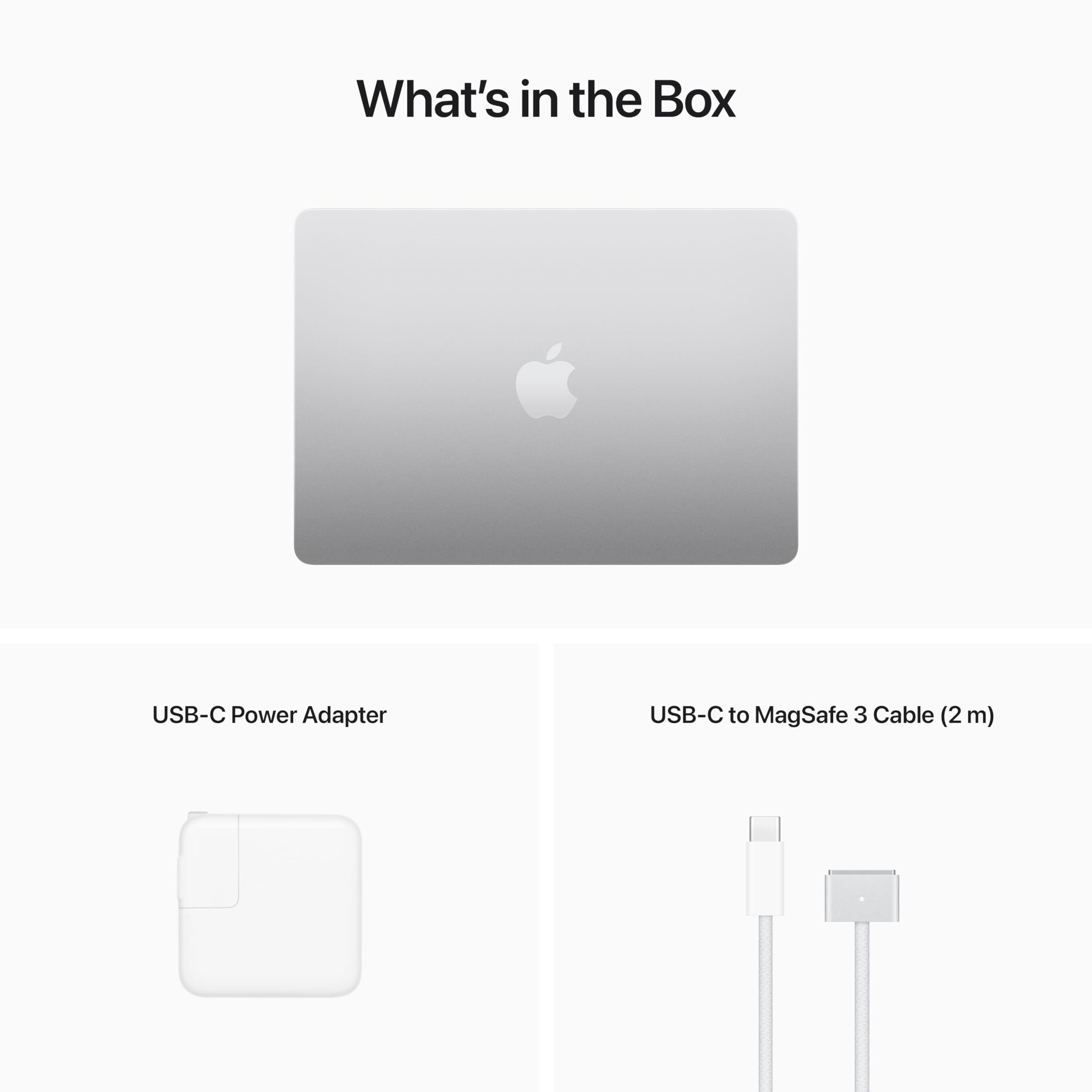 Apple 2022 MacBook Air Laptop with M2 chip: 13.6-inch Liquid Retina Display, 8GB RAM, 512GB SSD Storage; Silver with AppleCare+ (3 Years)