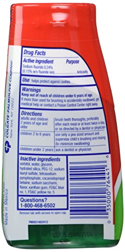 Colg 2n1 Watermelon Paste Size 4.6 O Colgate Kids Watermelon 2-In-1 Toothpaste & Mouthwash